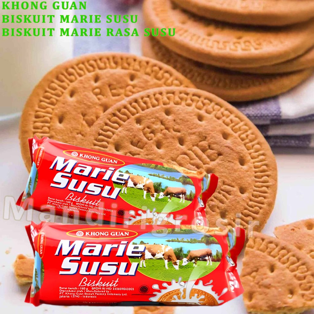 Jual Biskuit Marie Susu * Khong Guan * Biskuit Marie Rasa Susu * 160gr ...