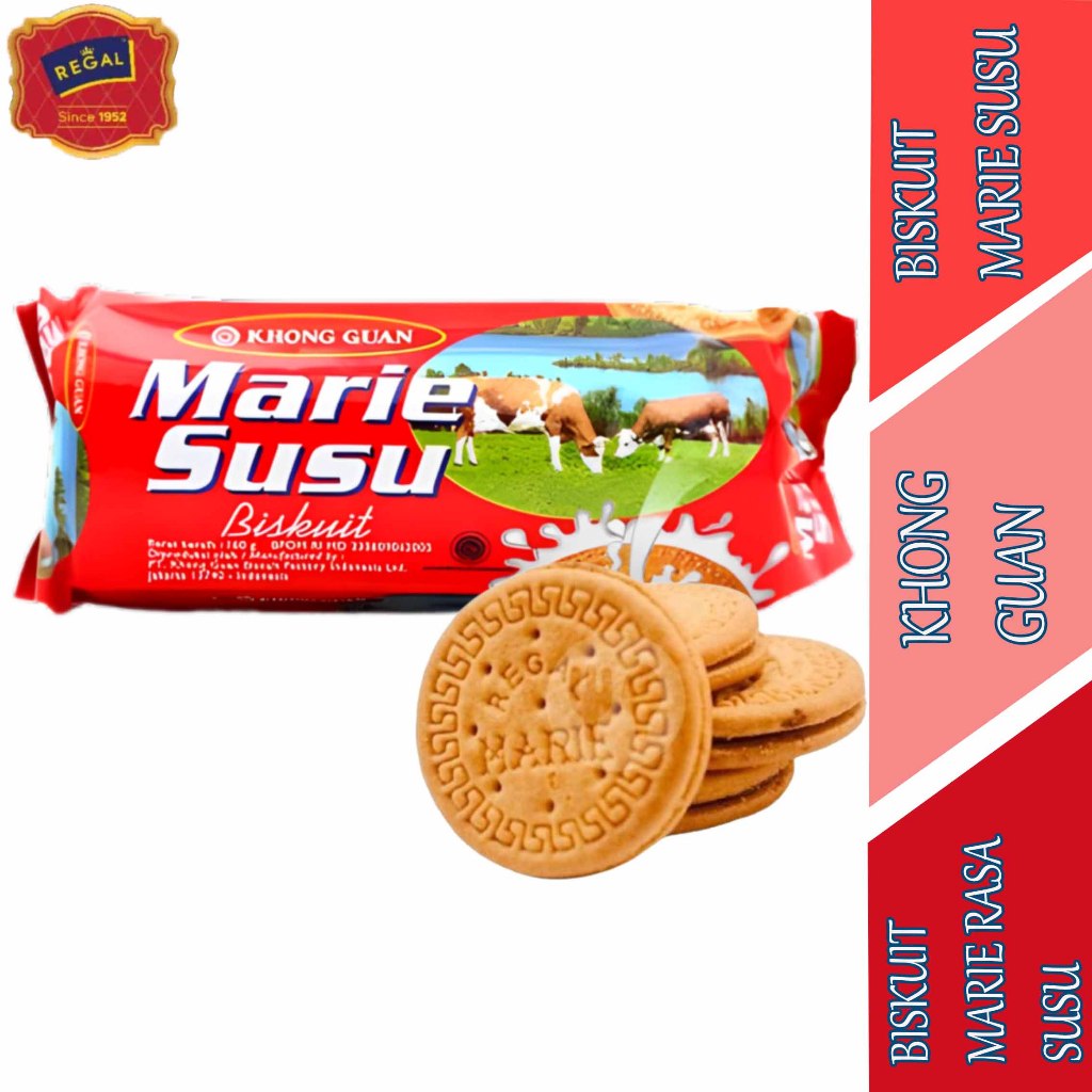 Jual Biskuit Marie Rasa Susu - Khong Guan - Biskuit Marie Susu - 160gr ...