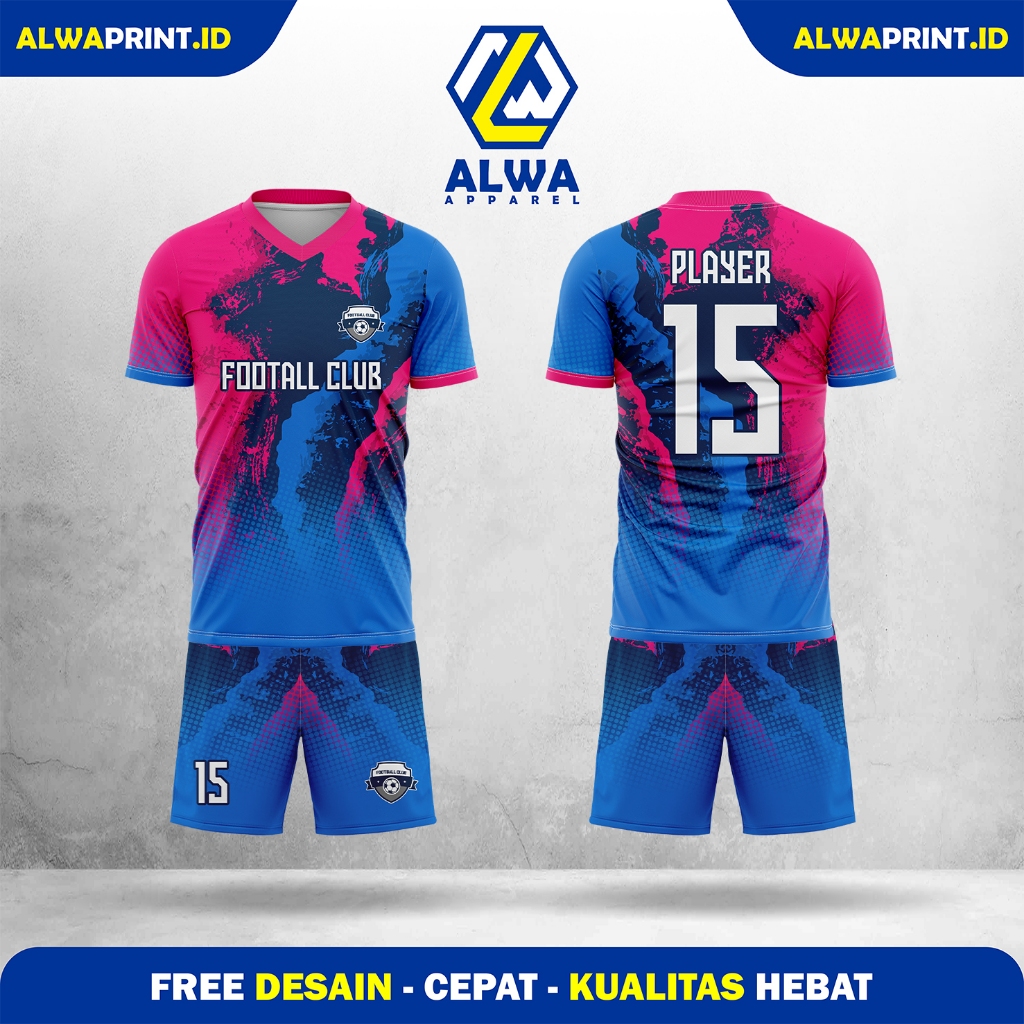Jual JERSEY FULL PRINT, BISA CUSTOM, FREE DESAIN BISA SATUAN | STELAN ...