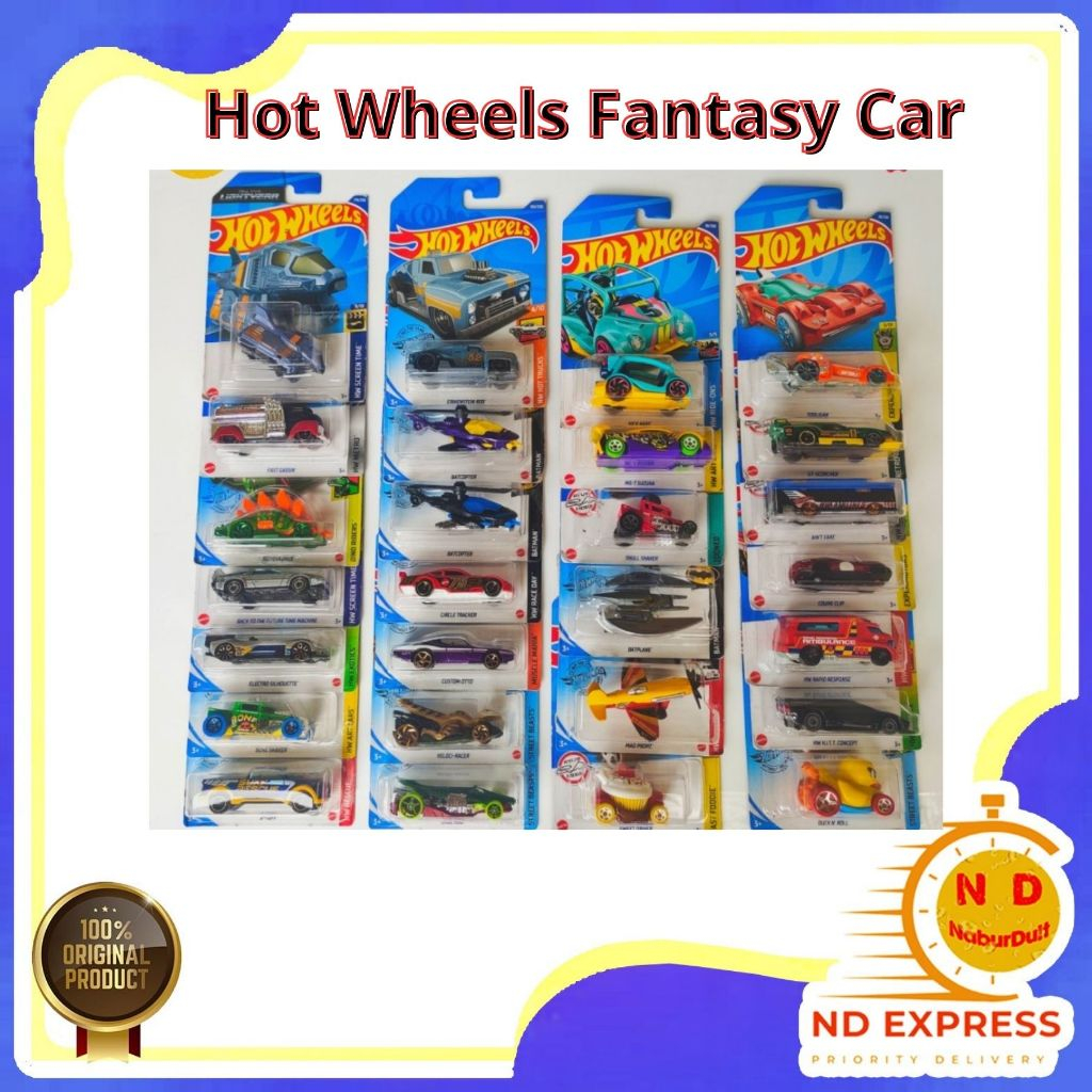Jual Mobil Hot Wheels Hotwheels Diecast Fantasy Car Random 100% ...