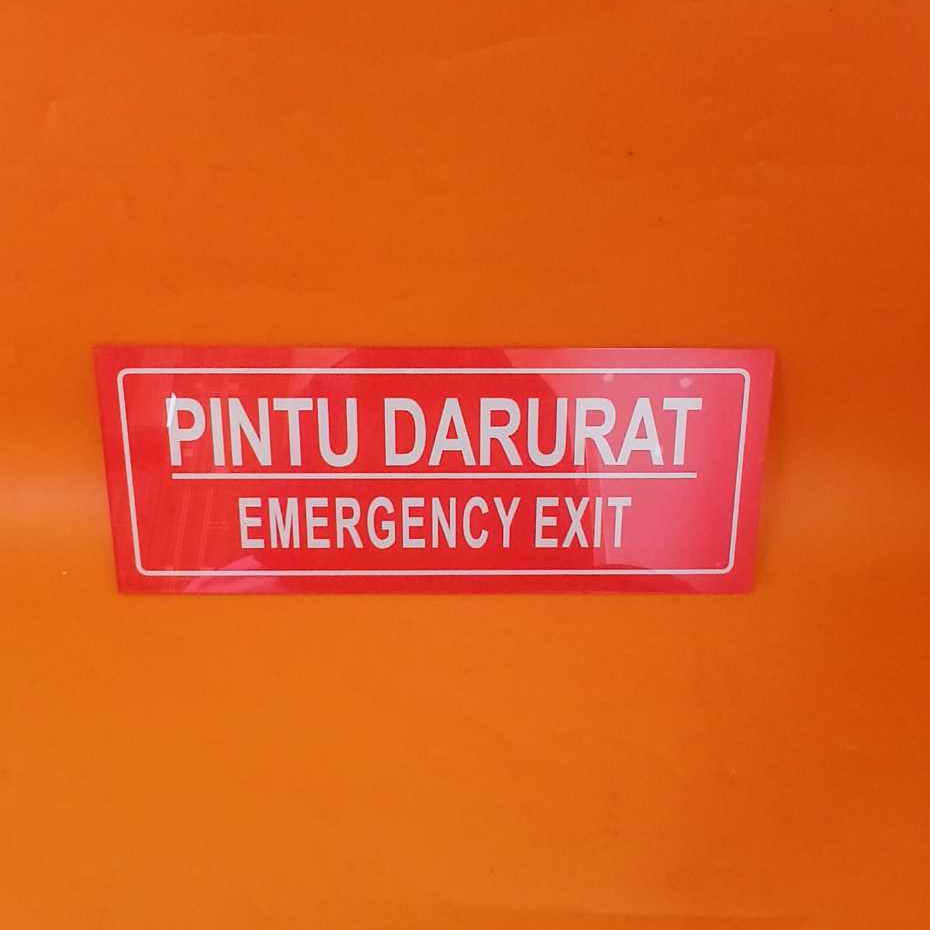 Jual Akrilik Rambu Pintu Darurat - Akrilik Emergency Exit - Akrilik ...