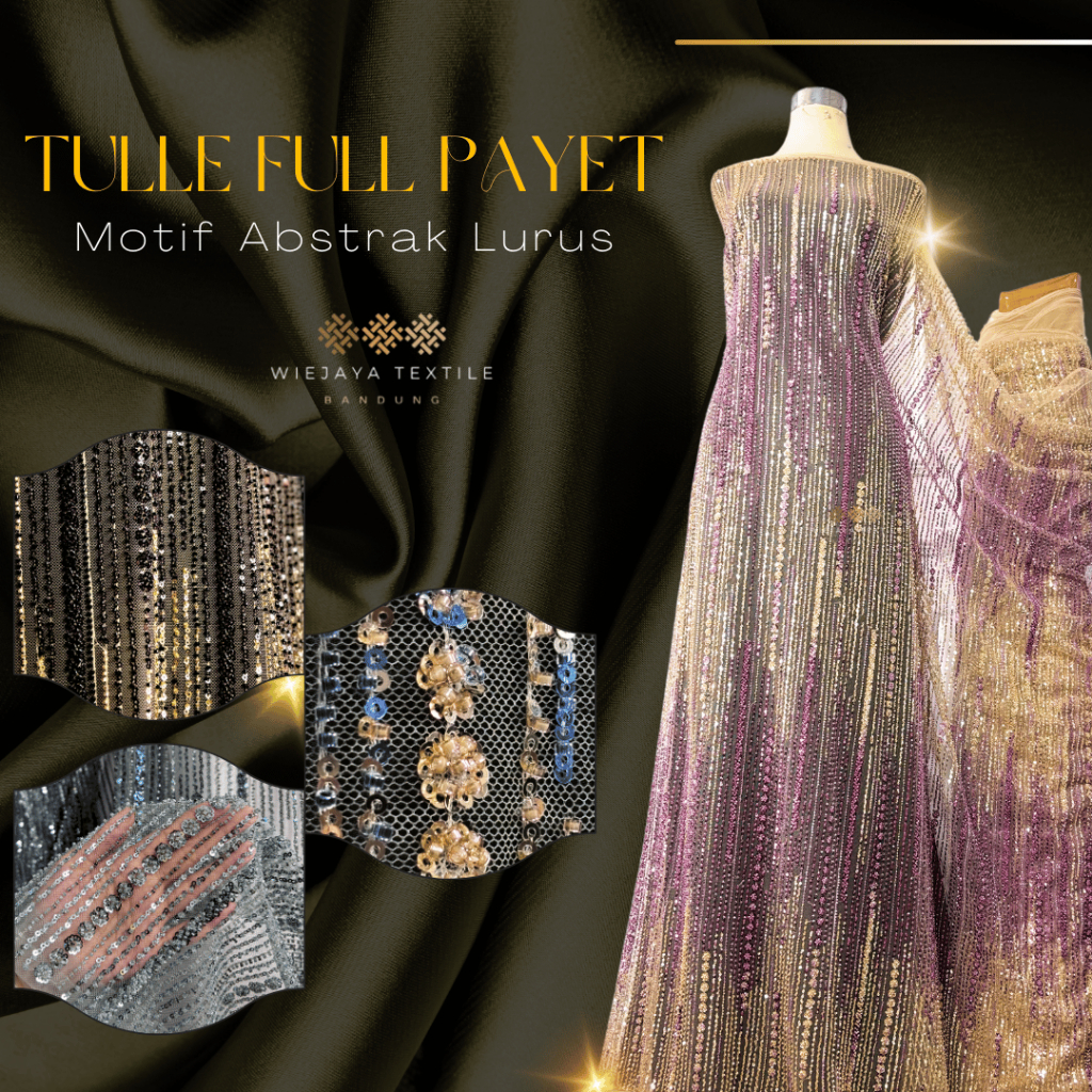 Jual KAIN MEWAH! Tulle Full Payet/Payet Batang Kualitas Premium Import ...