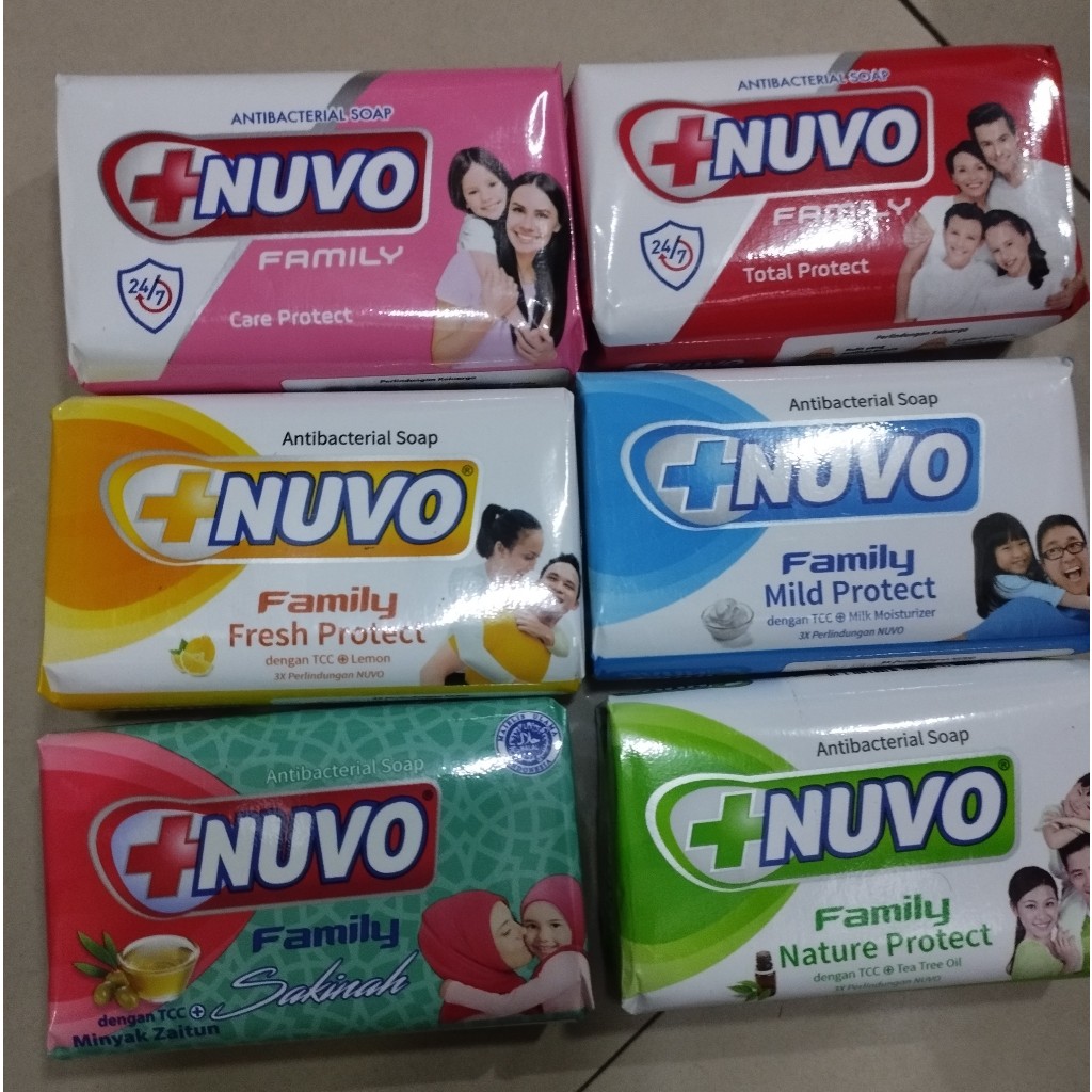 Jual NUVO Sabun Mandi Batang Kemasan 70gr(dus) | Shopee Indonesia