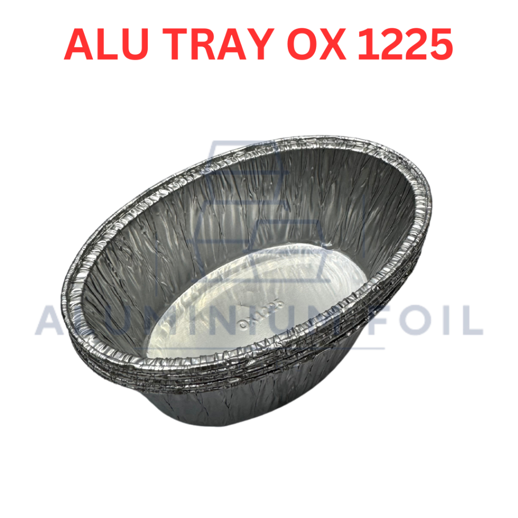 Jual Aluminium Foil Cup Ox 1225 Ukuran Kecil 200 Ml + Tutup Tray Cocok ...