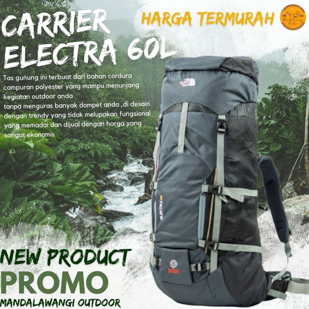 Jual TAS RANSEL CARRIER GUNUNG 60 LITER DAN 45 LITER INCLUDE RAINCOVER TAS CARRIER PRIA PENDAKI ...