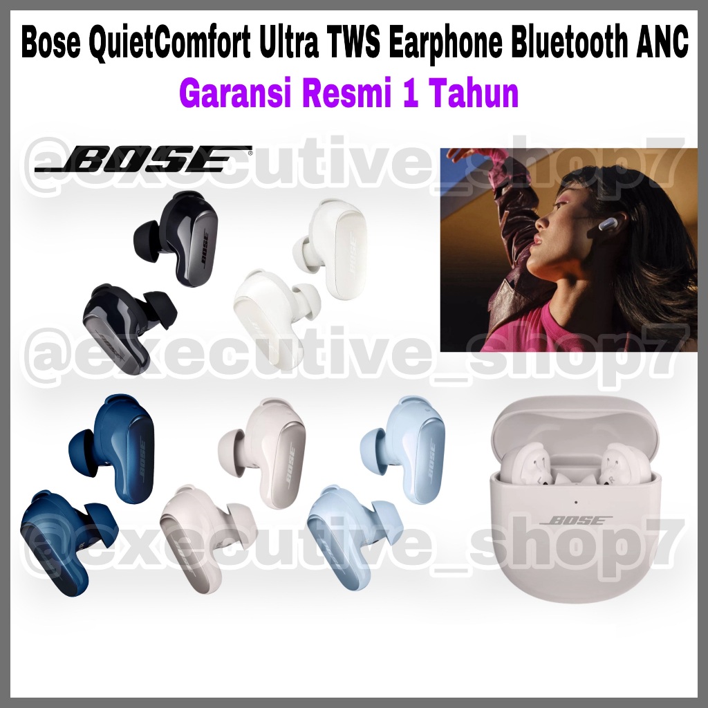 Jual Bose QuietComfort Ultra TWS Earphone Bluetooth ANC - Garansi Resmi ...