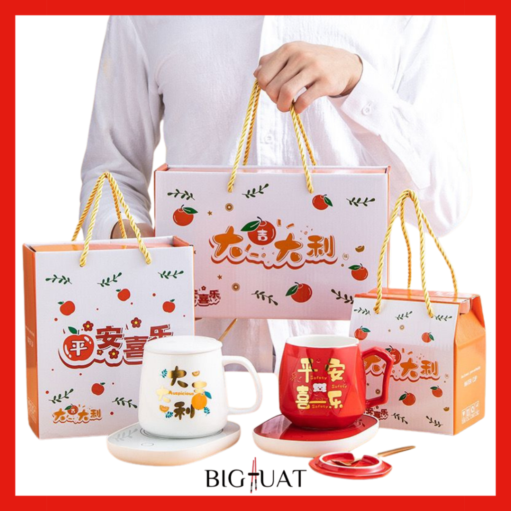 Jual [bighuat] Gelas Keramik Motif Chinese Water Heater Set Gelas ...