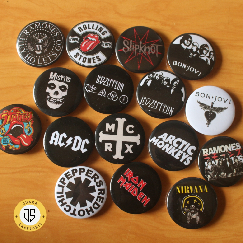 Jual Juara - Pin Bross Button Emblem Band Musik Keren Logo Aksesoris ...