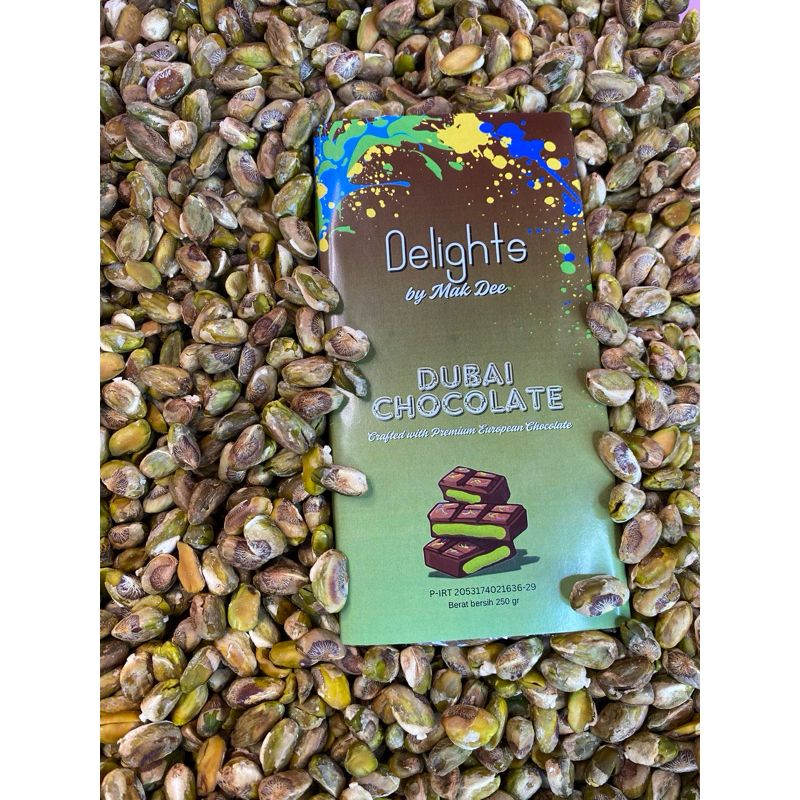 Jual coklat dubai pistachio kunafa asli 250 gr | Shopee Indonesia