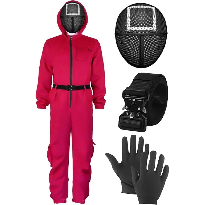 Jual Kostum Squid Game Guard Pink Squid Game | Shopee Indonesia