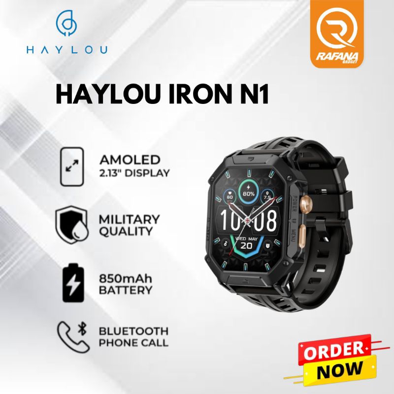 Jual Haylou Iron N1 Smartwatch Military Grade | Shopee Indonesia