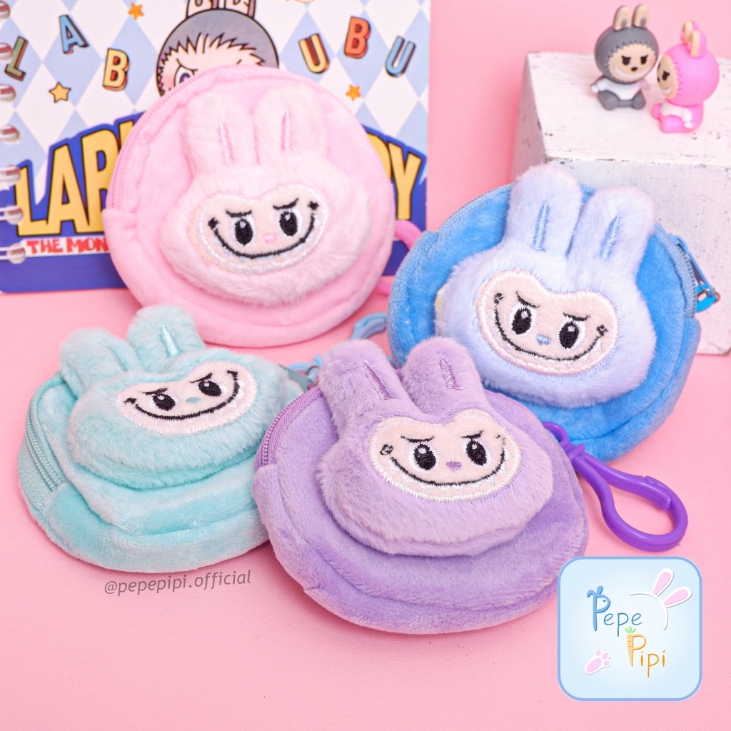 Jual Dompet Koin Plushy KP-1560 Labubu Boneka Mini Pouch Coin Wallet ...