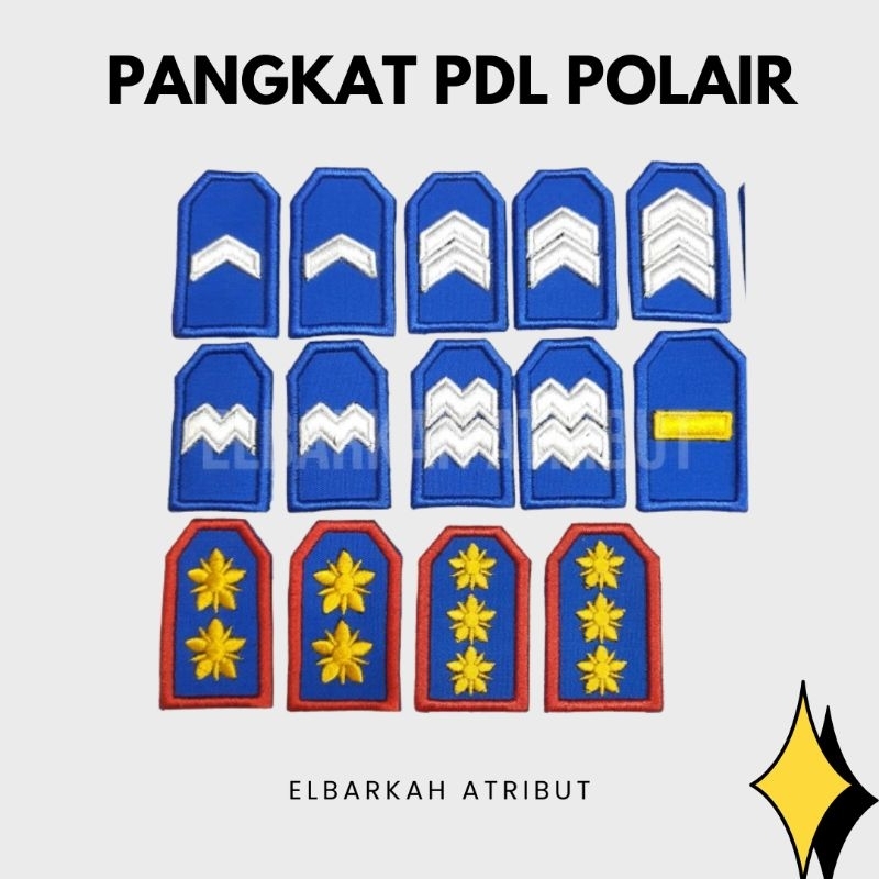 Jual PDL BIRU POLAIR PANGKAT KERAH PDL POLAIR POLRI ATRIBUT POLISI ...