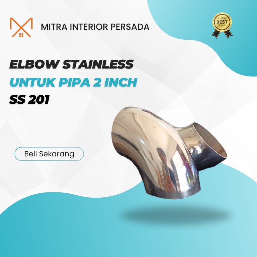 Jual ELBOW STAINLESS UNTUK PIPA 2'' INCH | Shopee Indonesia