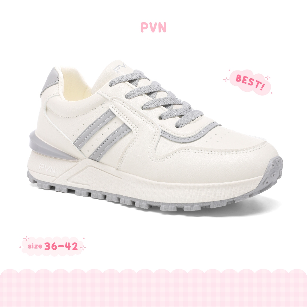 Jual PVN Haechan Sepatu Sneakers Wanita Sport Shoes Grey 503 | Shopee ...