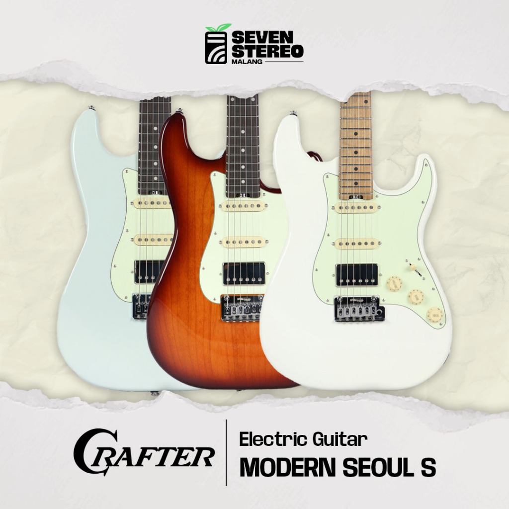 Jual Crafter Modern Seoul S VVS Stratocaster Roasted Maple Gitar ...