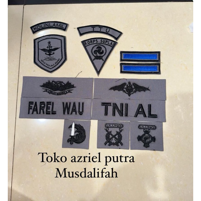 Jual Atribut Pdl TNI | TNI AL Bagus Bordir Komputer | Shopee Indonesia