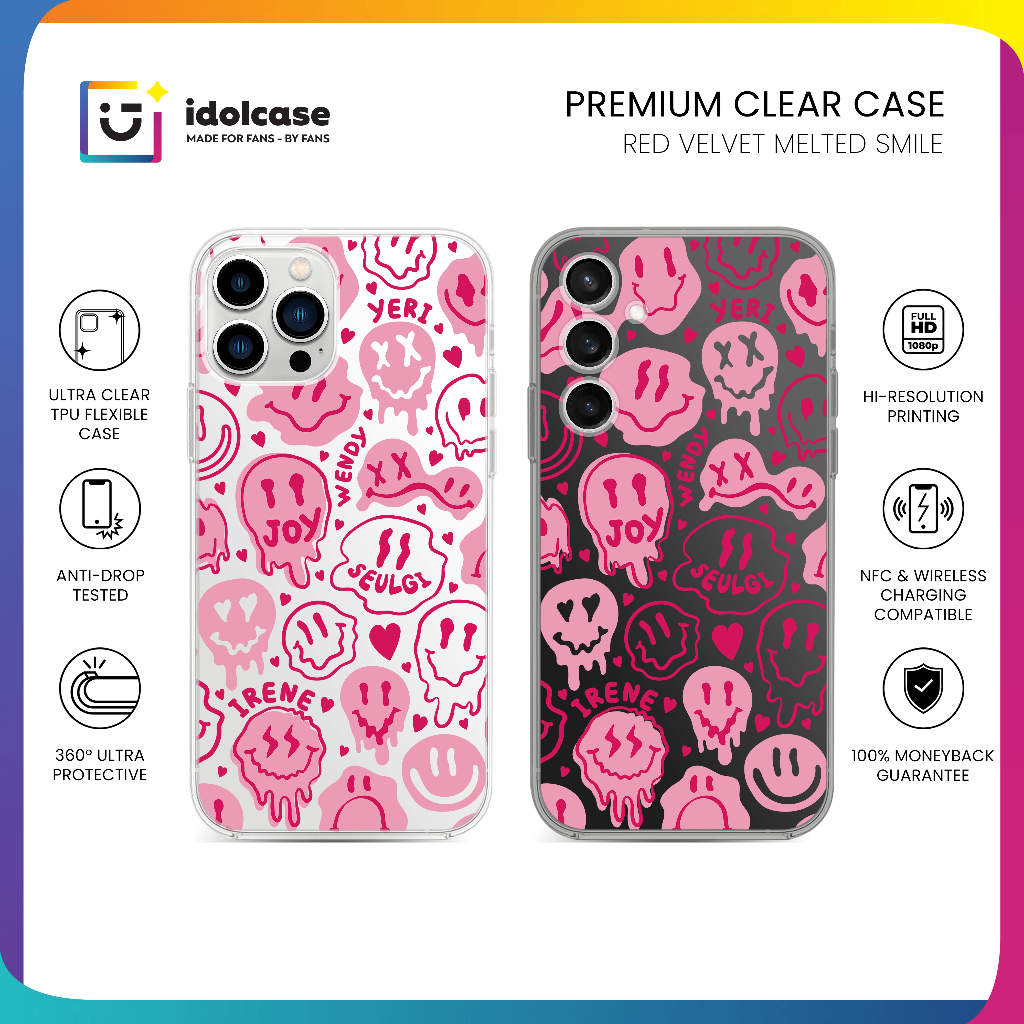 Jual Clear Case RED VELVET MELTED SMILE Banyak Varian Model NFC And ...