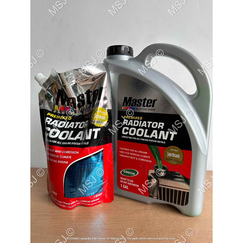 Jual Master Radiator Coolant Refill 1L / Galon 4L -- 100% Original ...