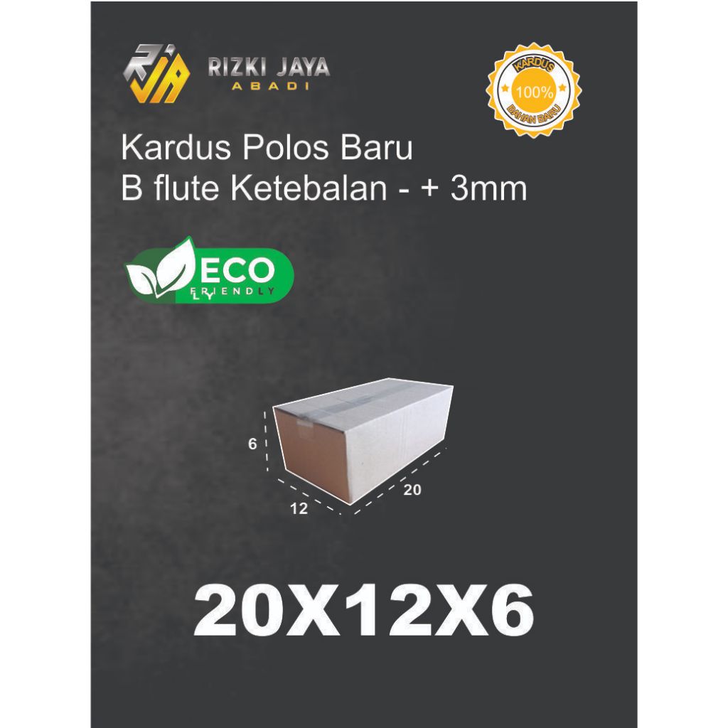 Jual KARDUS 20X12X6 KARTON BOX POLOS | Shopee Indonesia