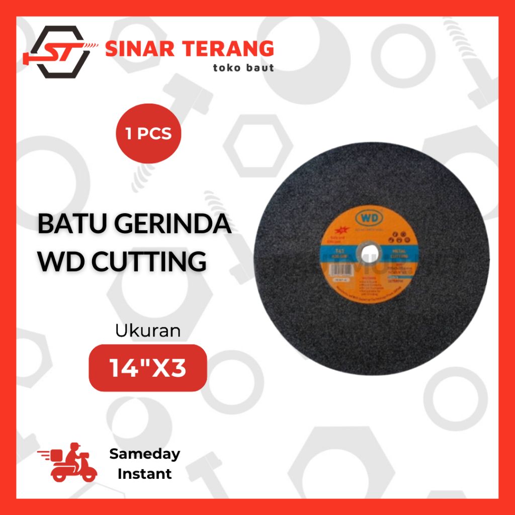 Jual Batu Cutting Besar Gerinda WD 14 inch - Batu Potong Besi 14 inch ...