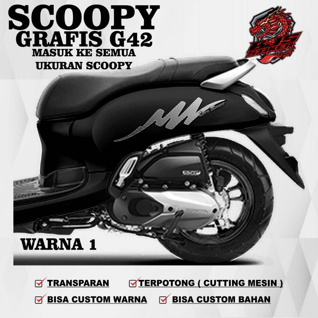 Jual Stiker Sticker Striping Honda Scoopy universal injeksi g42 ...
