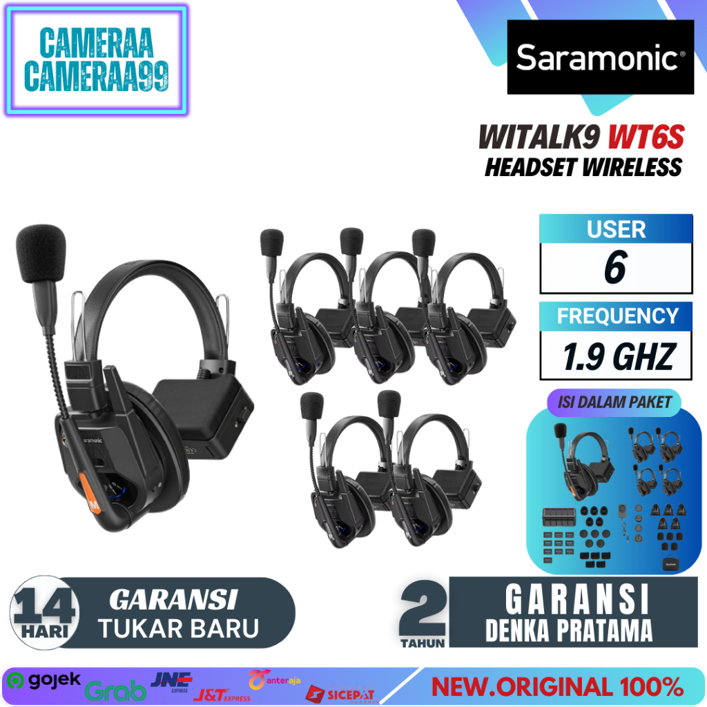 Jual Saramonic WiTalk9 WT6S 6-Person Full Duplex Wireless Headset ...