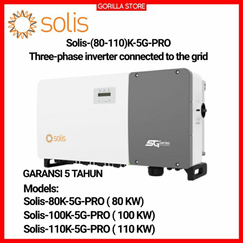 Jual Solis Three Phase Grid-Tied Inverter Solis-(80-110)K-5G-PRO ...