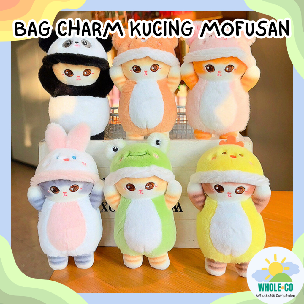 Jual Gantungan Kunci Bag Charm Kucing Mofusan Premium Pastel Kucing ...