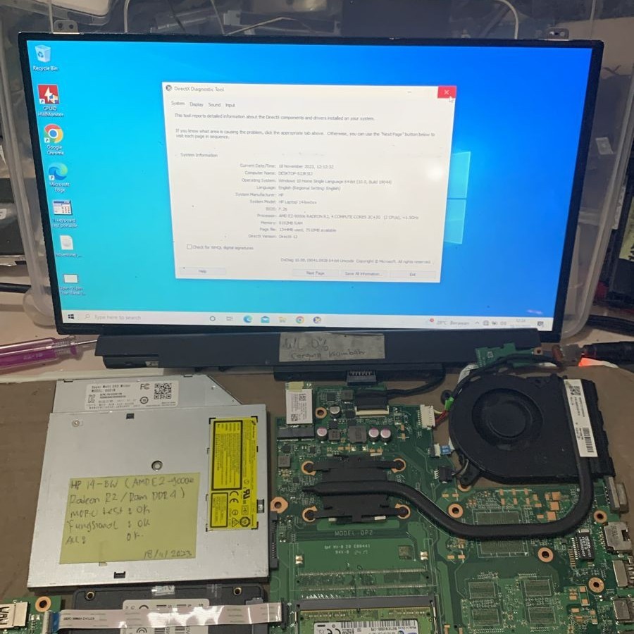 Jual Motherboard mainboard laptop HP 14-bs 14-bw 14bs 14bw 14 bs bw g6 ...