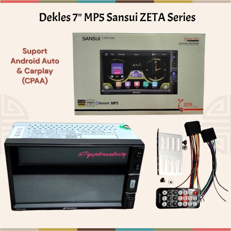 Jual Head Unit Deckless SANSUI Zeta SA5202i Tombol Mp5 bisa apple ...