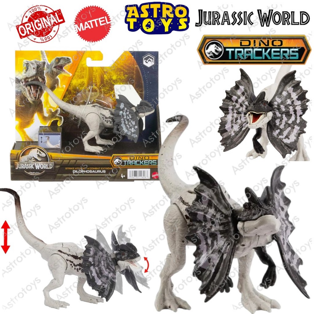 Jual Jurassic World Mattel Dino Tracker Dilophosaurus Original / Mainan ...