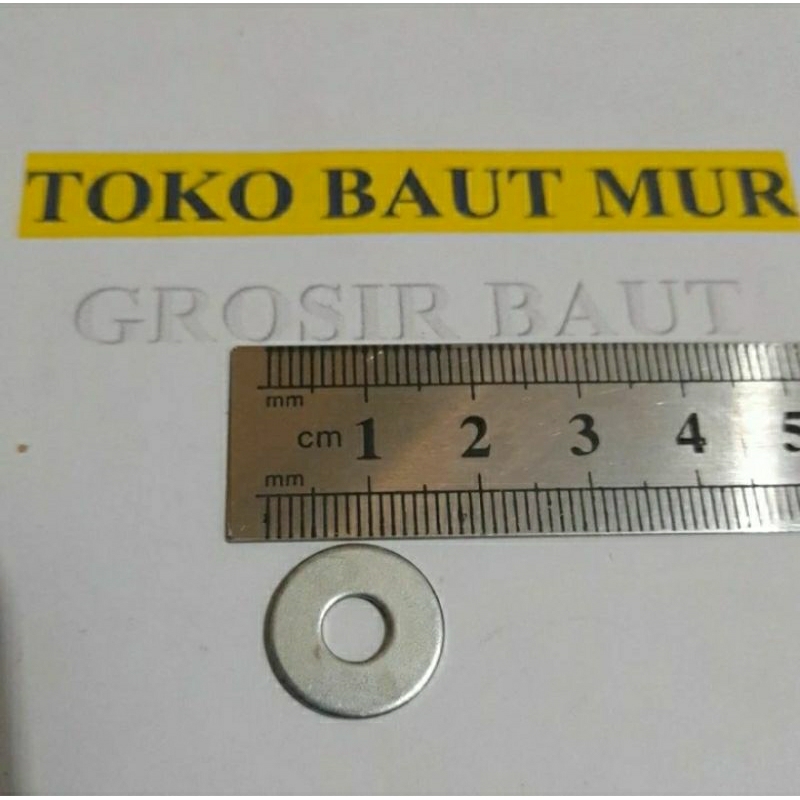 Jual Ting plate / Washer plate PUTIH M5×16×1 (200 pcs) | Shopee Indonesia