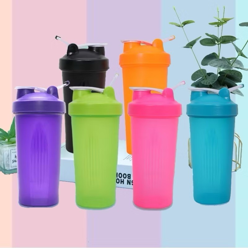 Jual Botol Minum Shaker whey protein 600ml / Tumbler Polos Shaker ...