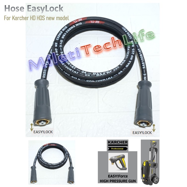 Jual Karcher Selang Jet Cleaner Hose EasyLock HD5/12 HD5/15 HD6/16 HD10 ...