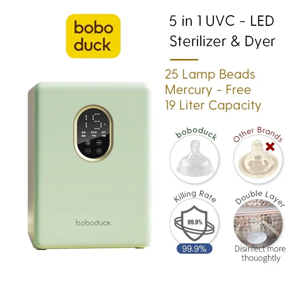 Jual Boboduck UV LED Bottle Sterilizer Dryer Disinfectant Cabinet Box - 19 L preloved top ...