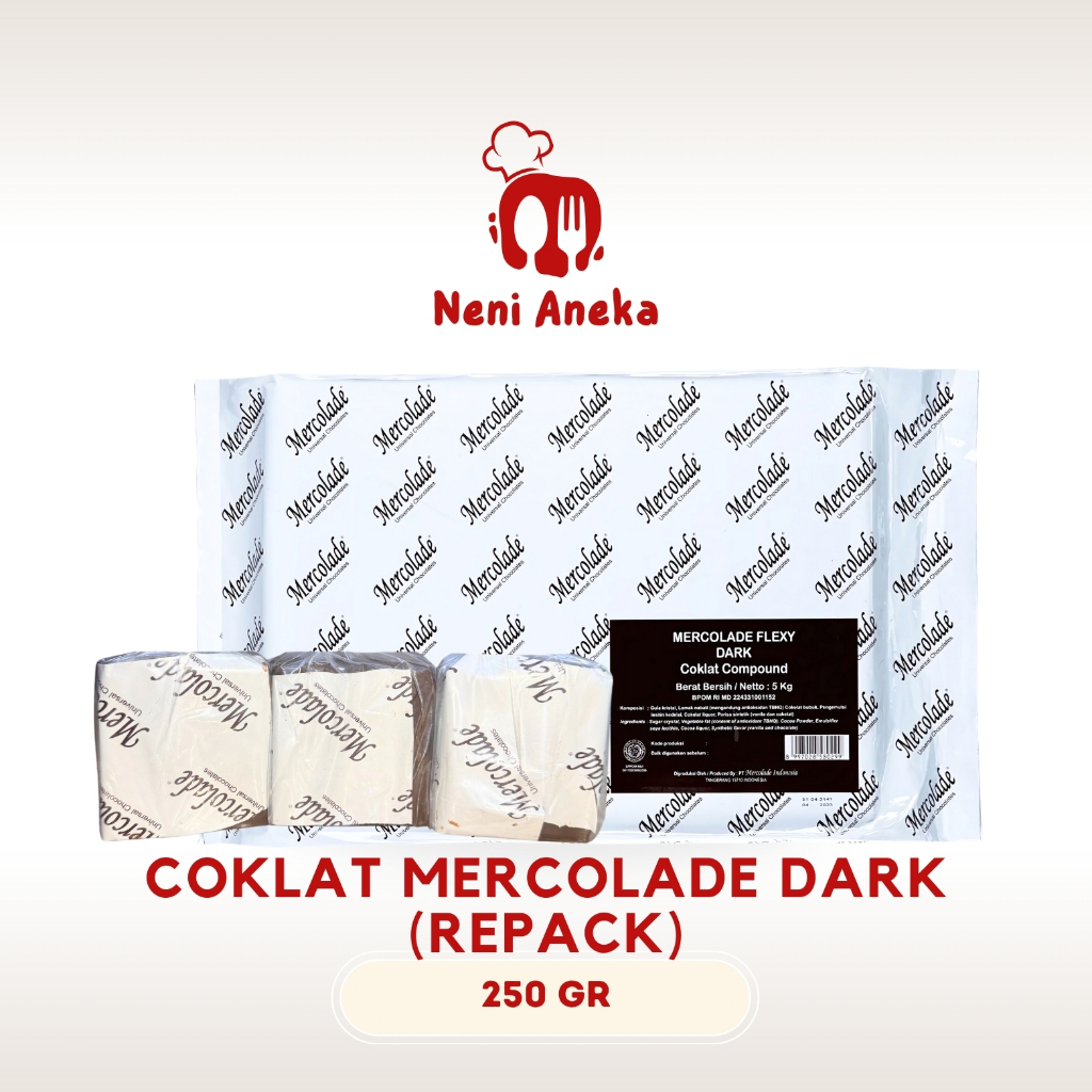 Jual Mercolade Flexy Dark Cokelat Compound Repack - 250gr / Cokelat ...