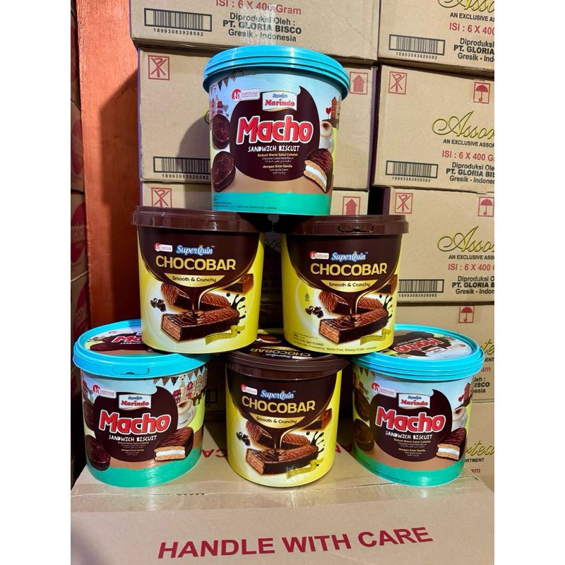 Jual Marindo Choco Bar / Marindo Macho Bar Sandwich Biscuit ( 1 dus isi ...