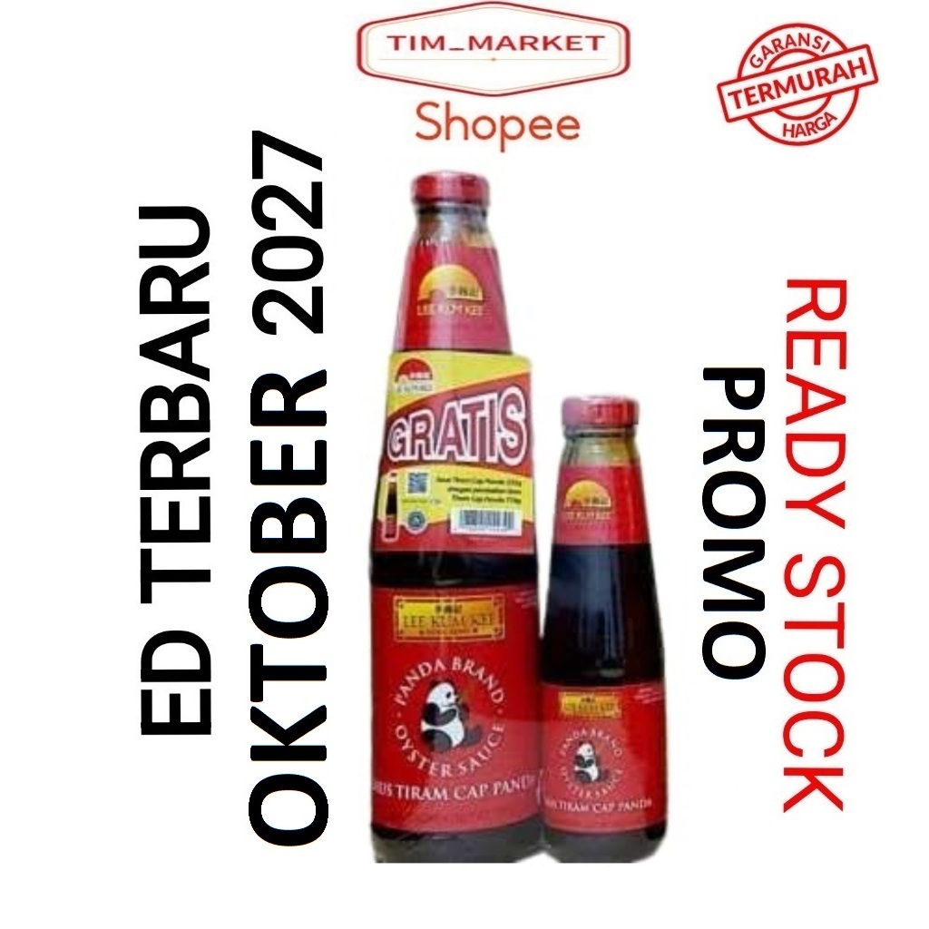 Jual LEE KUM KEE Saos Tiram Panda 770 GR + FREE 255 GR PROMO | Shopee ...