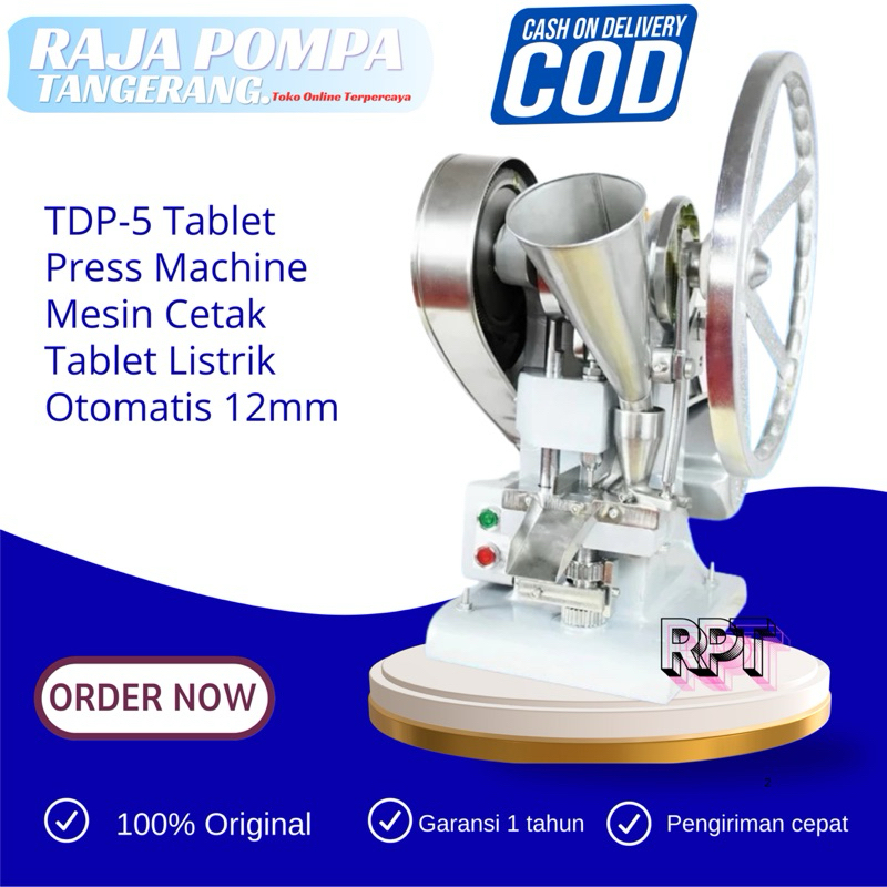 Jual TDP-5 Tablet press machine mesin cetak tablet listrik otomatis ...