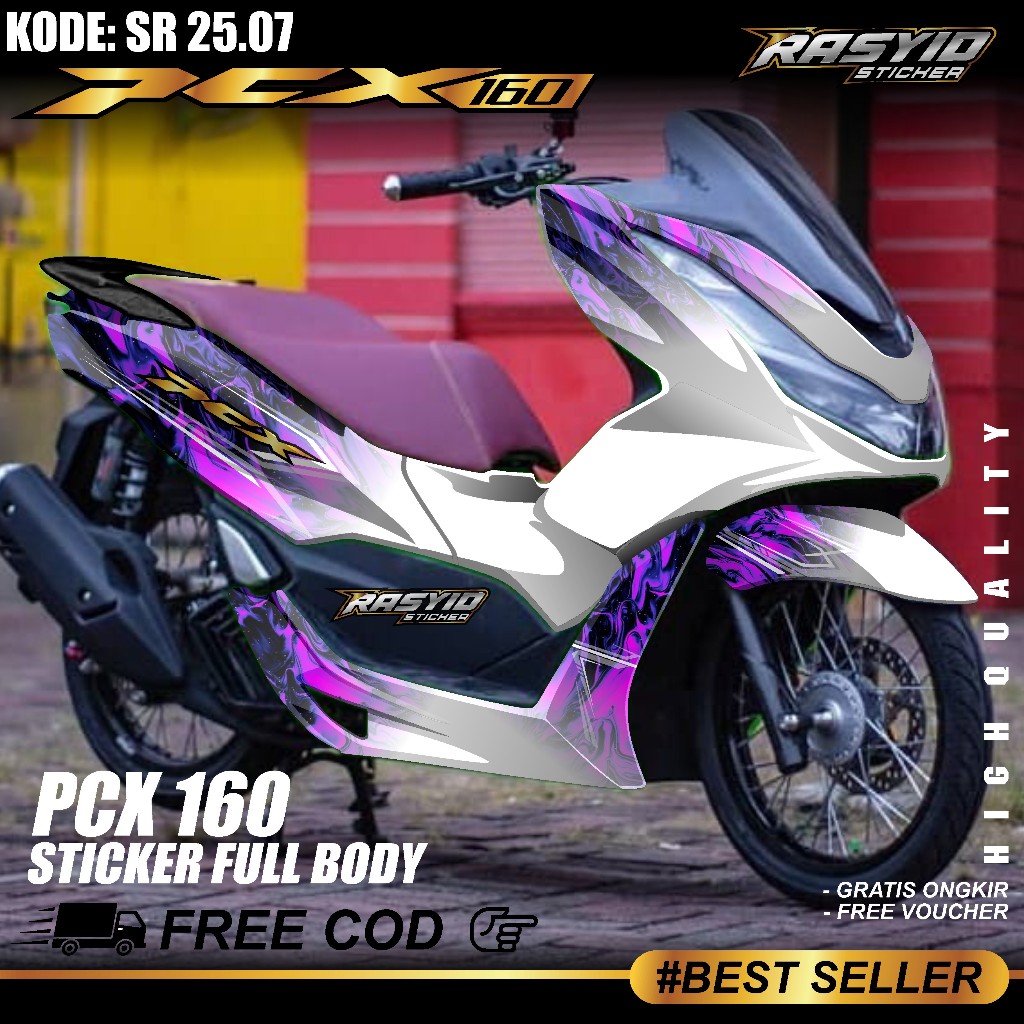 Jual COD Sticker Decal Full Body Honda PCX Cbs Abs 160 Tahun 2021 2022 ...