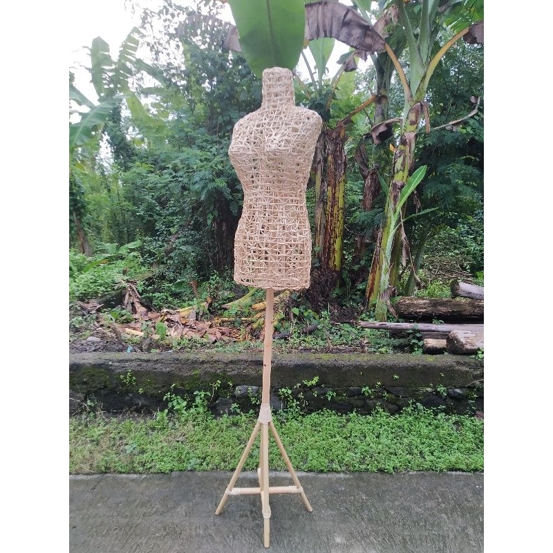 Jual manekin anyam owol | manekin rotan | manekin murah | mannequin ...