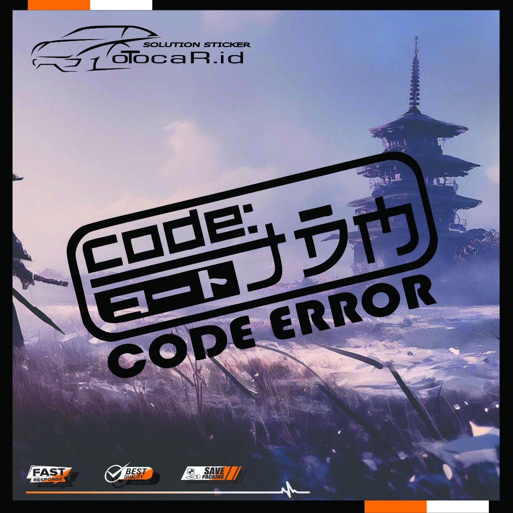 Jual Stiker Mobil Logo JDM Jepang, Stiker kode error | Shopee Indonesia