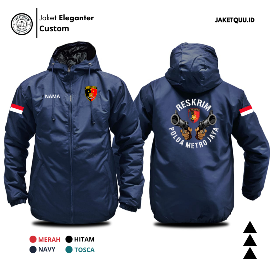 Jual Jual Jaket Elegan RESKRIM Sablon Custom | Shopee Indonesia