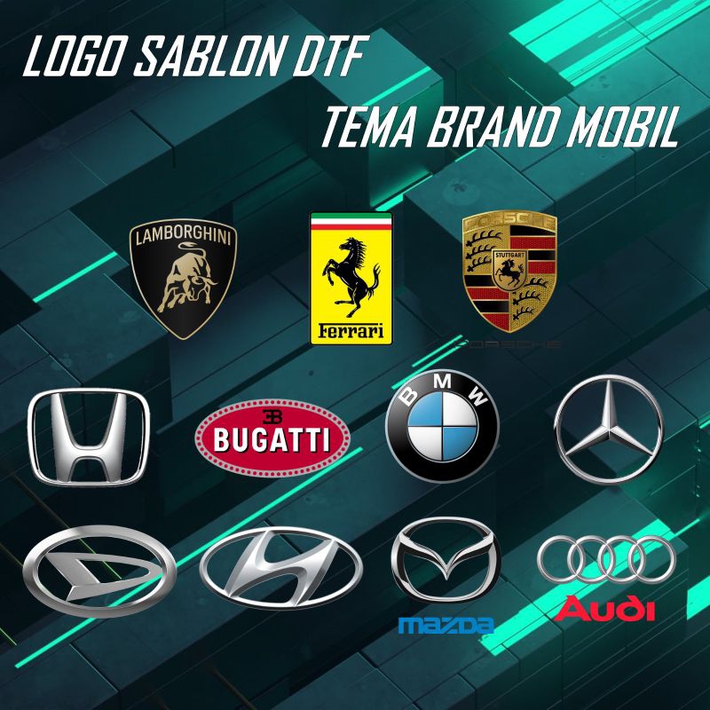 Jual Logo Sablon DTF Tema Brand Mobil Sablon Setrika | Shopee Indonesia