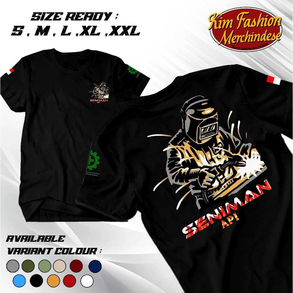 Jual KIMFASHION988- KAOS SENIMAN API - KAOS TUKANG LAS - VIRAL - COCOK ...