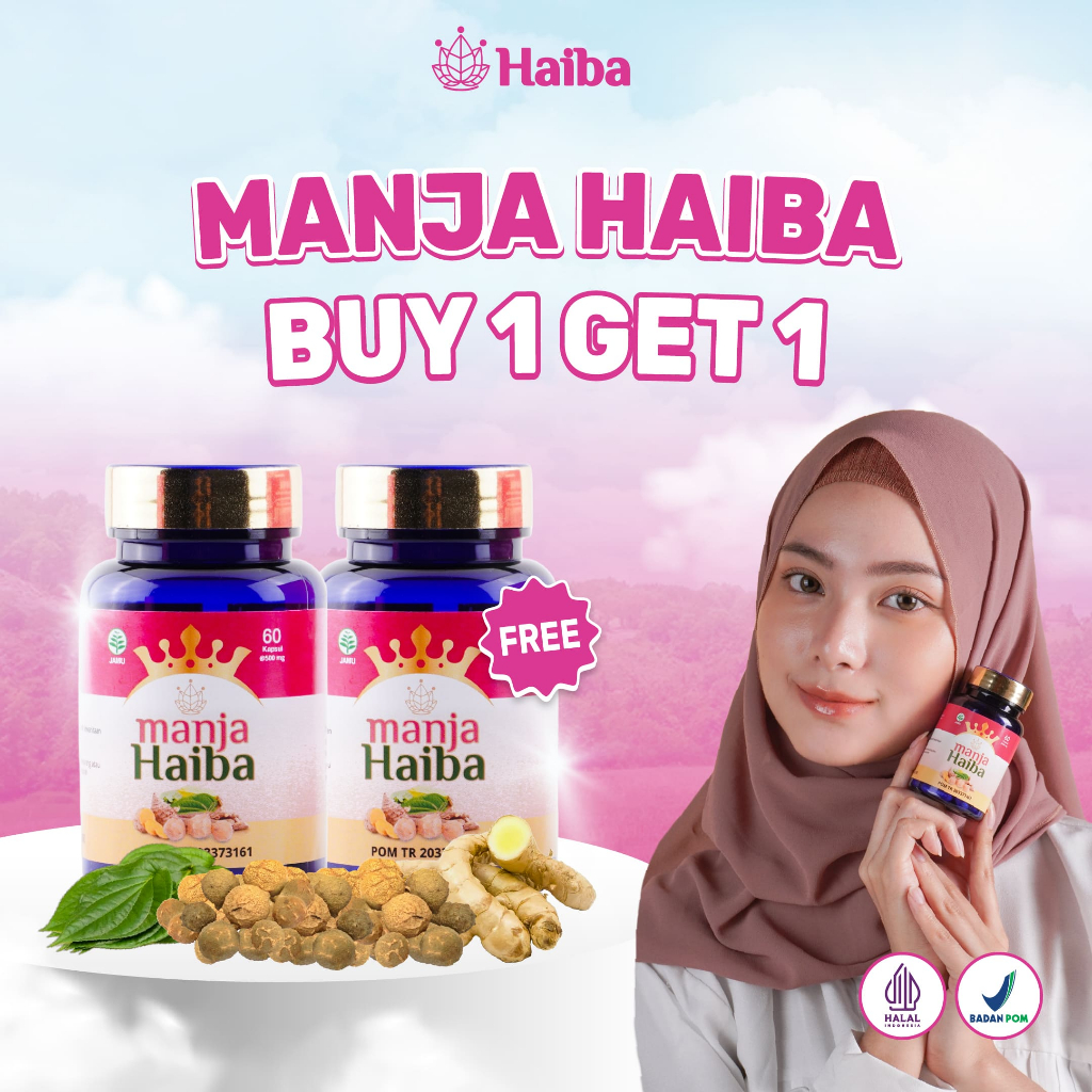 Jual BUY 1 GET 1 MANJA HAIBA - SOLUSI MASALAH KEWANITAAN | Shopee Indonesia
