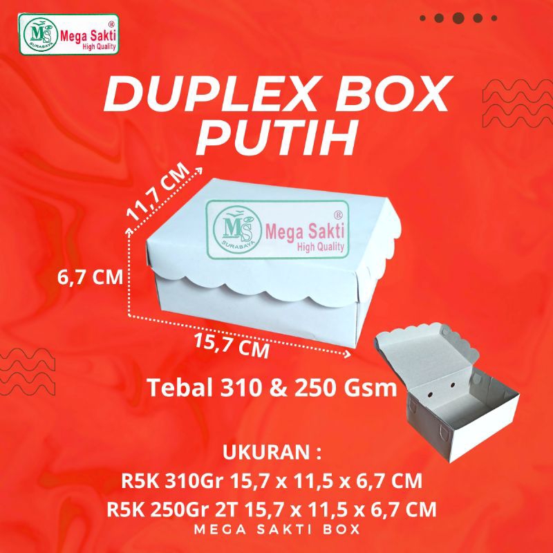 Jual (ISI 10 PCS) DOS DUPLEX POLOS KOTAK NASI / KARDUS NASI / BOX NASI ...