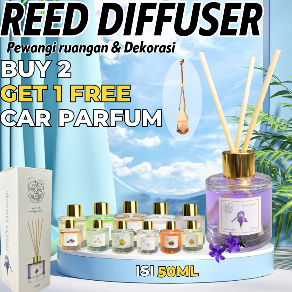 Jual Pewangi Ruangan/Aromaterapi Reed Diffuser/Aroma Ruangan/Pengharum ...