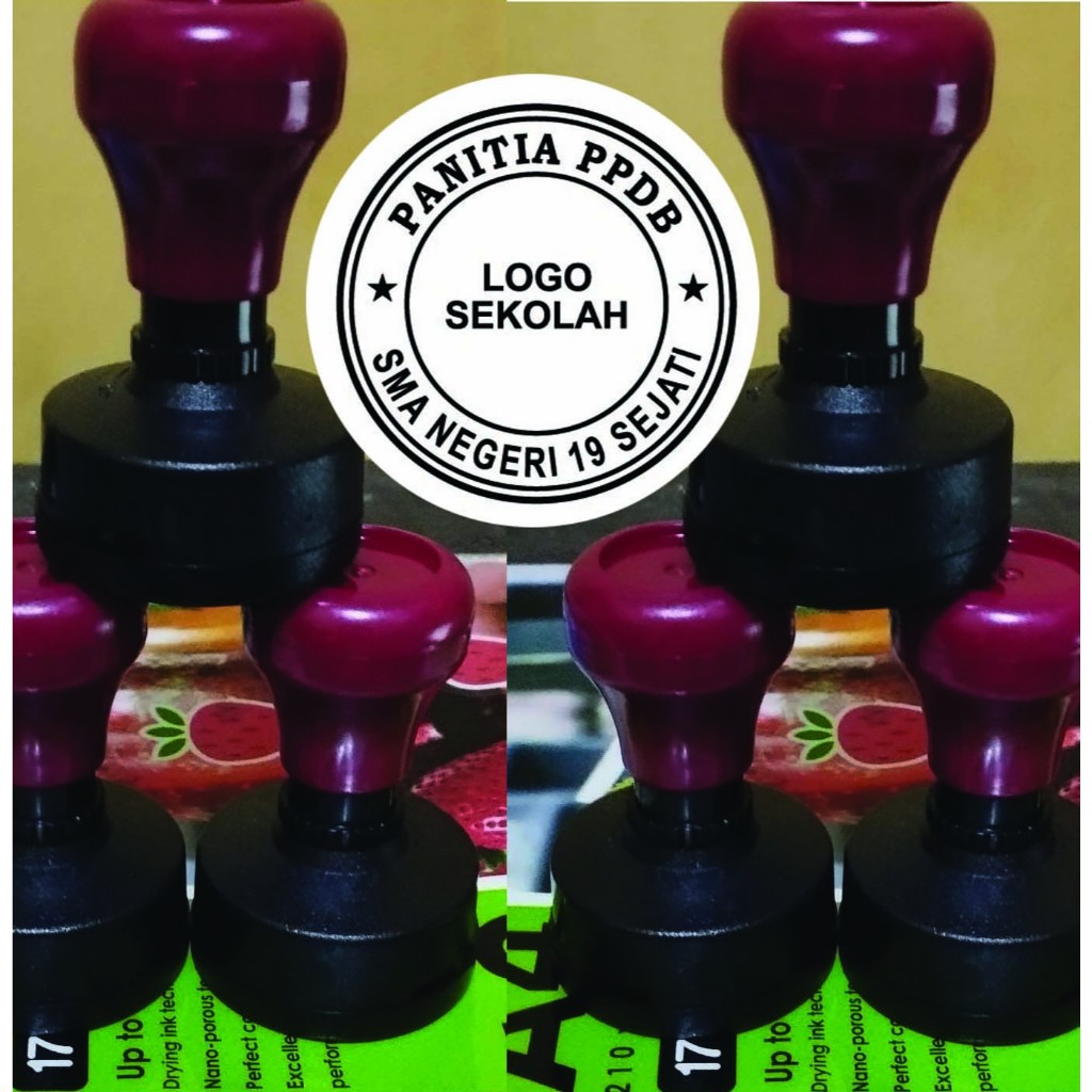 Jual Stempel Panitia Penerimaan siswa Baru,stempel warna,stempel flash,otomatis tanpa bantalan ...